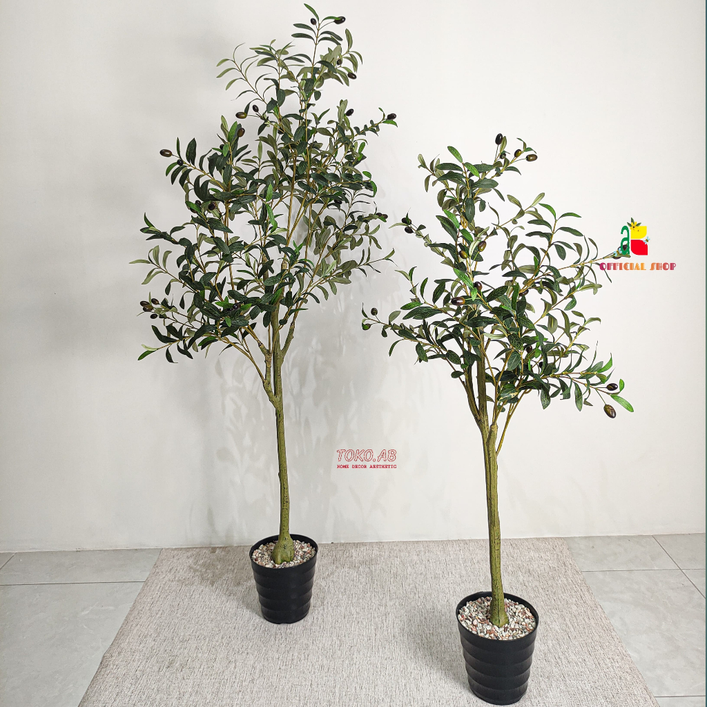 Jual 1 PAKET POHON ARTIFICIAL RB6051 POHON PALSU ZAITUN TINGGI 130CM ...