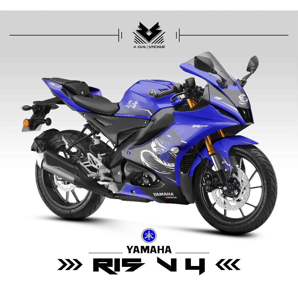 Jual STICKER STRIPING YAMAHA R15V4 MOTIF 2 / SEMIFULL / STOCK / STIKER ...