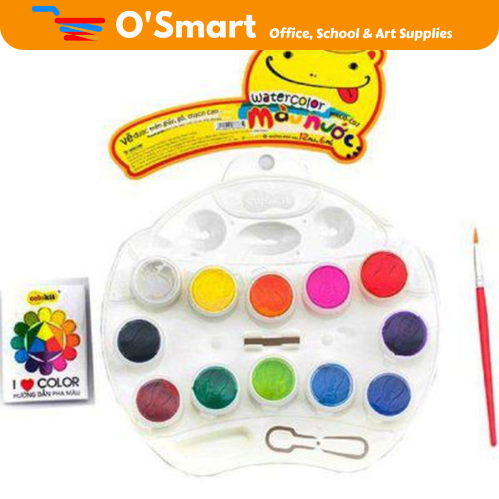 Jual Colokit watercolor 12 warna waco-c07 | Shopee Indonesia