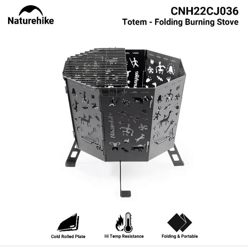 Jual TUNGKU KAYU BAKAR API UNGGUN NATUREHIKE CNH22CJ036 KOMPOR FOLDING ...