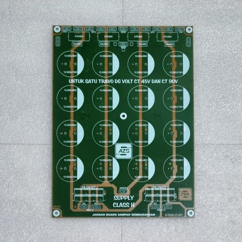 Jual PCB PSU 16 Elco Class H 45 Volt Dan 90 Volt Single CT | Shopee ...