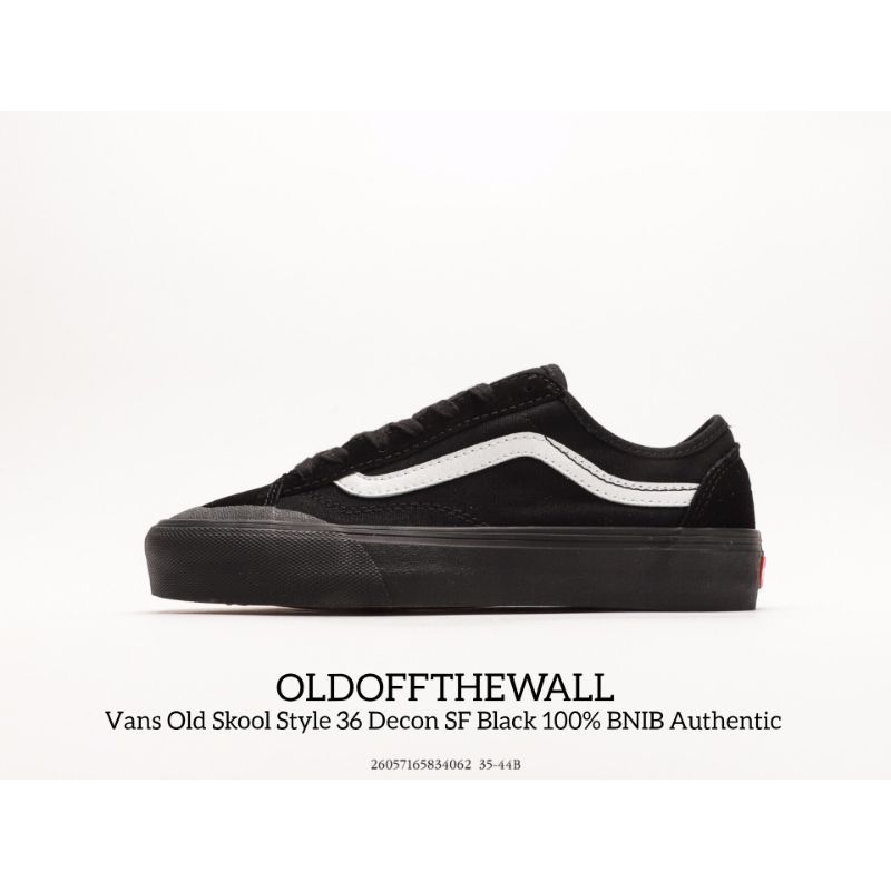 Jual Vans Old Skool Style 36 Decon SF Black white Black | Shopee Indonesia