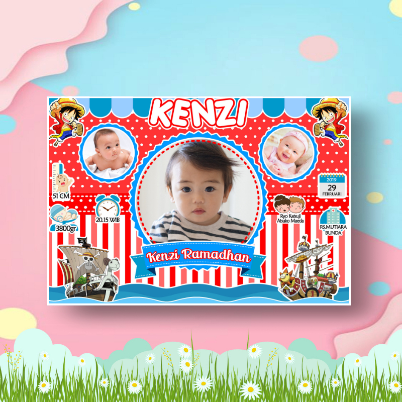 Jual POP UP 3D Biodata Bayi / FOTO BIODATA BAYI 3D /POP UP / UKURAN 10R ...