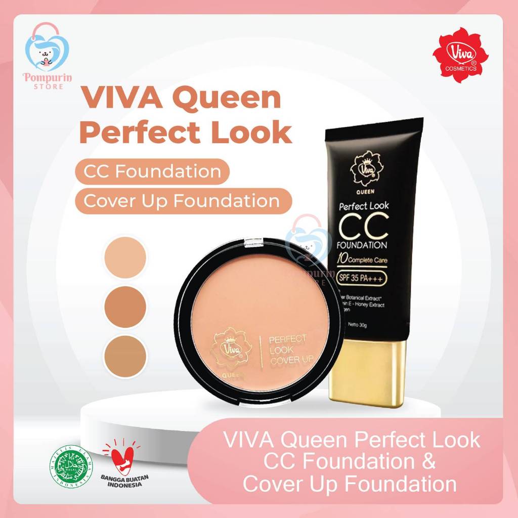 Jual VIVA Queen Perfect Look CC Foundation / Queen Perfect Look Cover ...