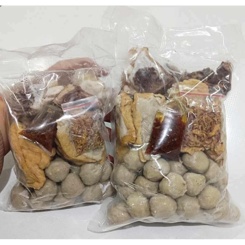 Jual Baso paket Komplit isi 20 baso 4 tahu baso praktis lengkap bumbu ...