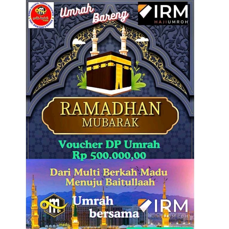 Jual Voucher Diskon DP Umrah ke Baitullah Rp.500.000 Berkah Ramadhan | Shopee Indonesia