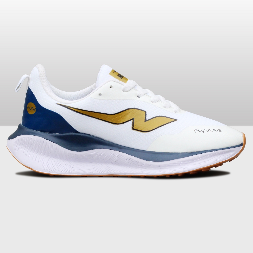 Jual NUEVO - Sepatu Lari Pria Nuevo Flywive Putih Navy Olahraga Jogging ...