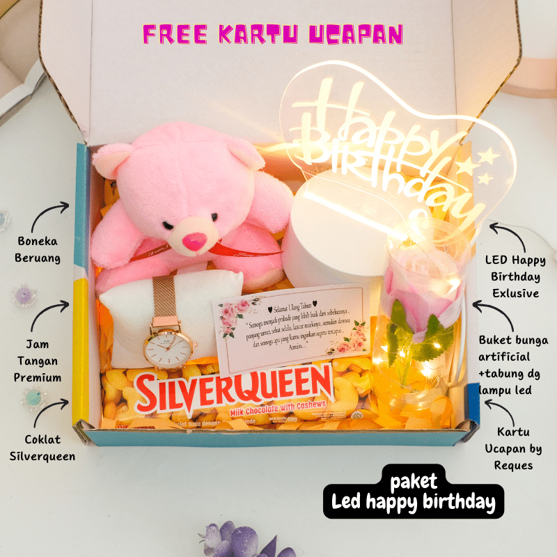 Jual Kado Ulang Tahun Cewek / Kado Anniversary Pacar / Hampers Bunga boneka / Hadiah Ultah ...