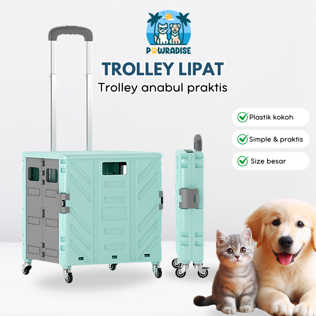 Jual Trolley Keranjang Lipat - Folded Trolley Dog Stroller Troley Lipat ...