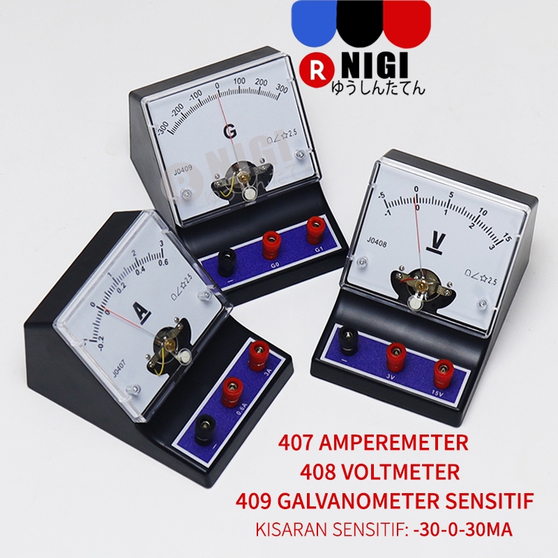 Jual NIGI Alat Ukur Listrik Fisika DC Ampere Meter Volt Meter Ampere ...