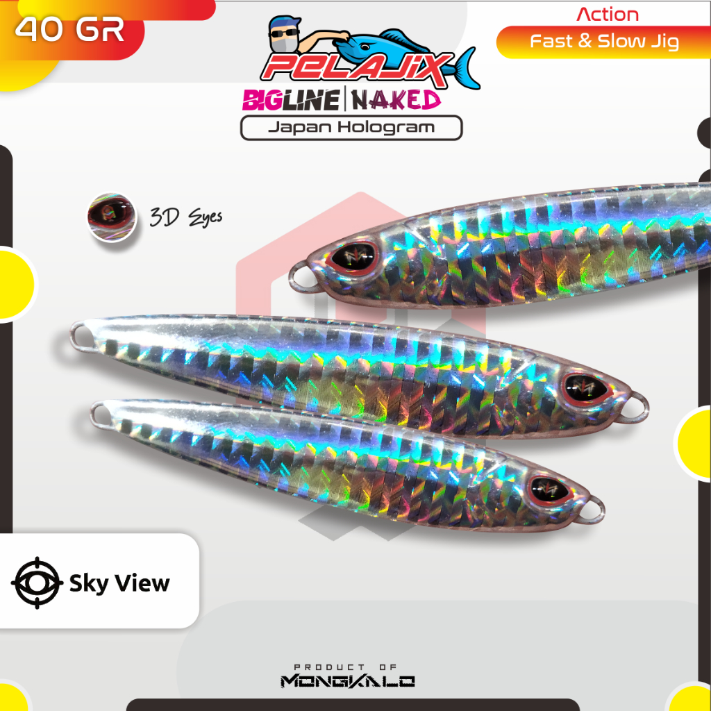 Jual Metal Jig 40 Gram Murah Mongkalo PELAJIX Uman Casting Tenggirian Silver Pancing | Shopee ...