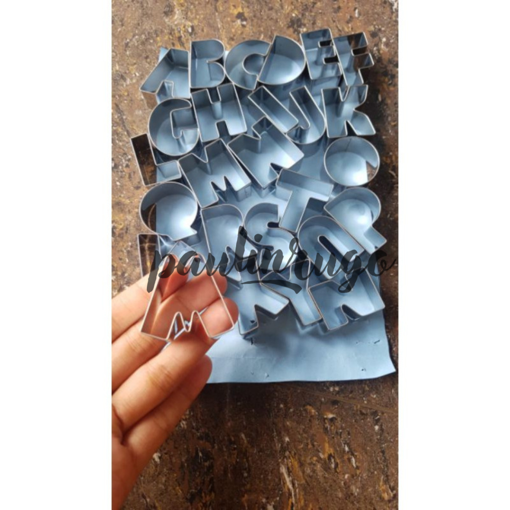 Jual Cetakan Huruf Stainless 26 piece||CETAKAN STAINLES ANGKA HURUF SET ...