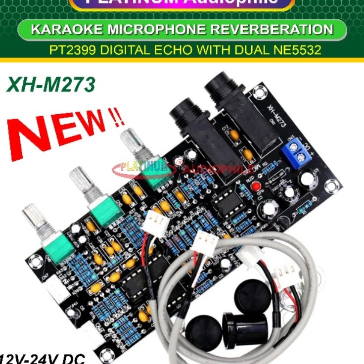 Jual Wq PT2399 Karaoke Mic Digital Echo Reverberation Preamplifier New ...
