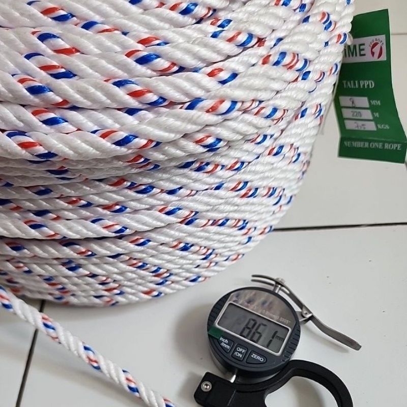 Jual Tali Tambang Tampar PPD ukuran 8mm per kilo isi +-30m | Shopee Indonesia
