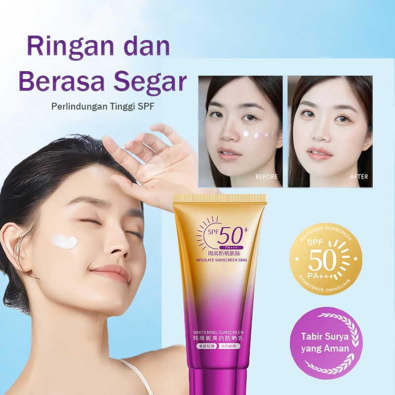 Jual Suncream Mencerahkan Sunblock Badan Dan Wajah Tabir Surya Untuk ...