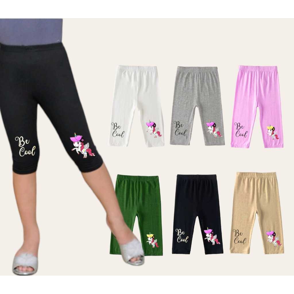 Jual Legging Anak karakter 3/4//Legging Anak Bahan Spandex/Bawahan Anak ...