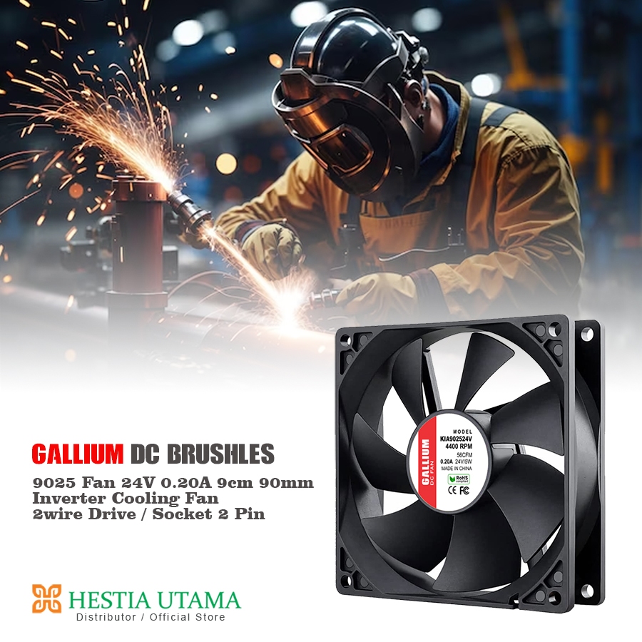 Jual Fan Cooler / Cooling Gallium Dc 24V 9cm High Speed 4400 RPM ...