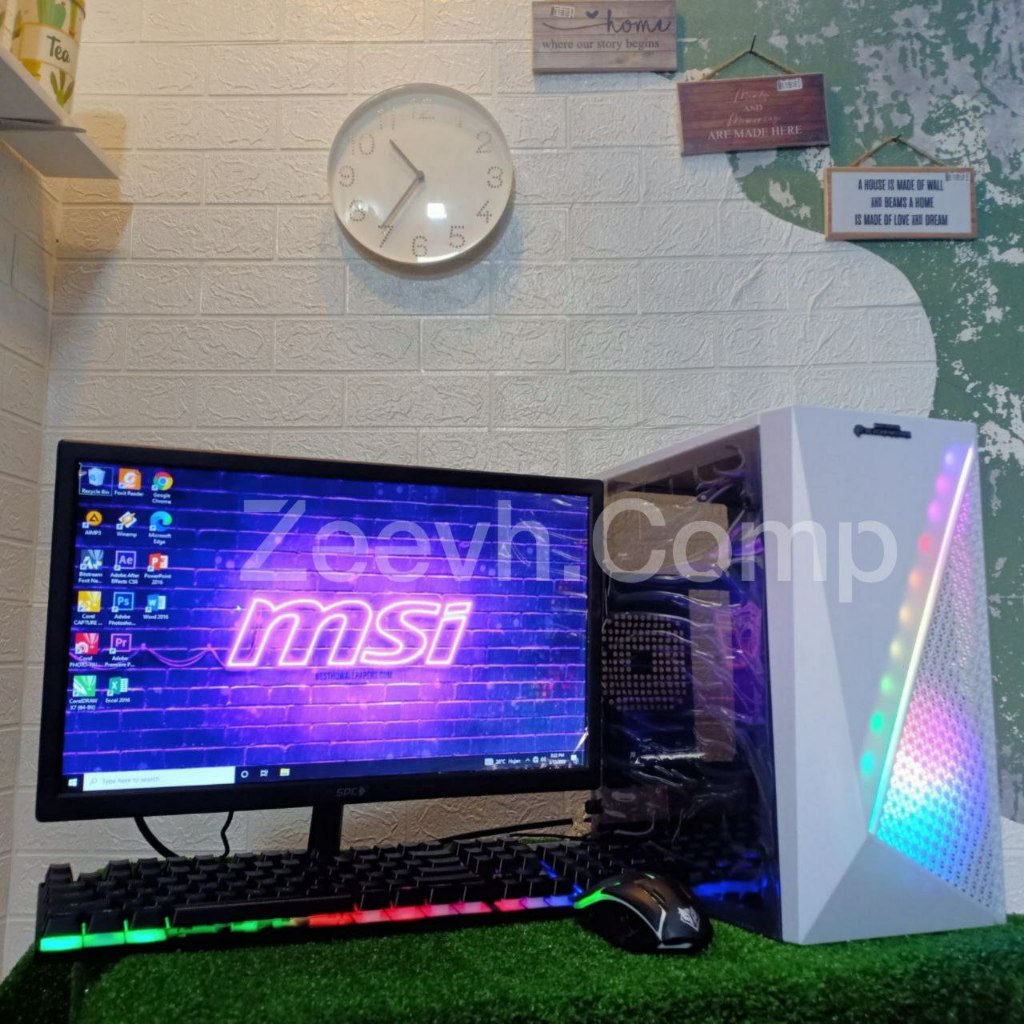 Jual Pc Gaming Editing Core i7 Ram 16Gb - SSD 256 - VGA 2Gb - monitor Fullset | Shopee Indonesia