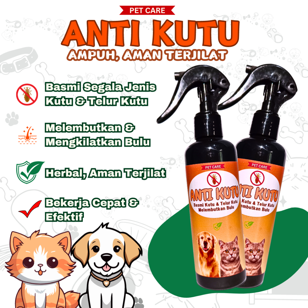 Jual ANTI KUTU OBAT KUTU KUCING ANJING PEMBASMI KUTU KUCING ANJING MATI ...