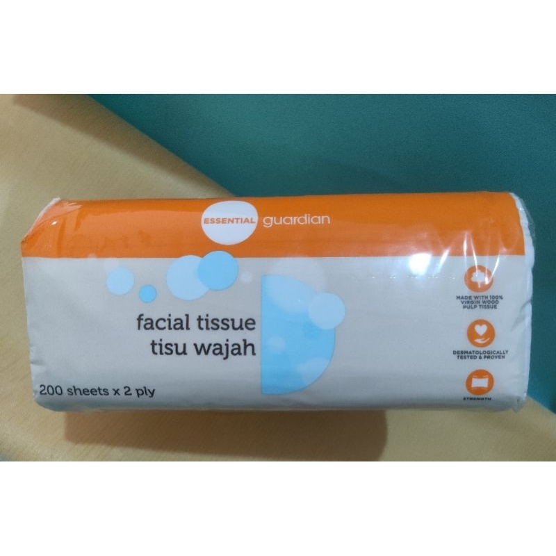 Jual Tisu Wajah/Facial Tissue Essential Guardian (2 Ply 200 Sheet). | Shopee Indonesia