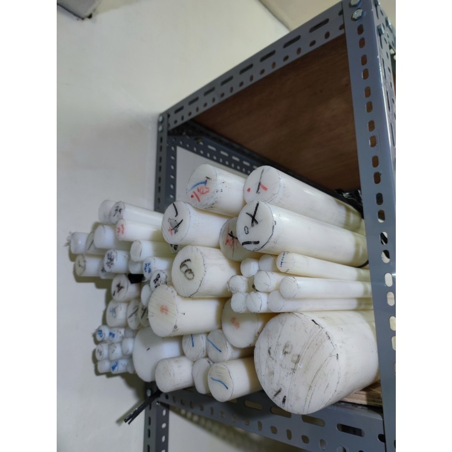 Jual Nylon batangan 30mm x 100cm / AS PE Rod Polyethylene Putih | Shopee Indonesia