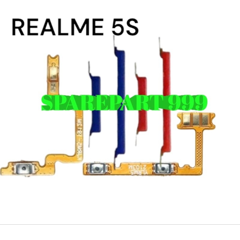 Jual TOMBOL SET + FLEXIBEL ON OFF VOLUME REALME 5S | Shopee Indonesia