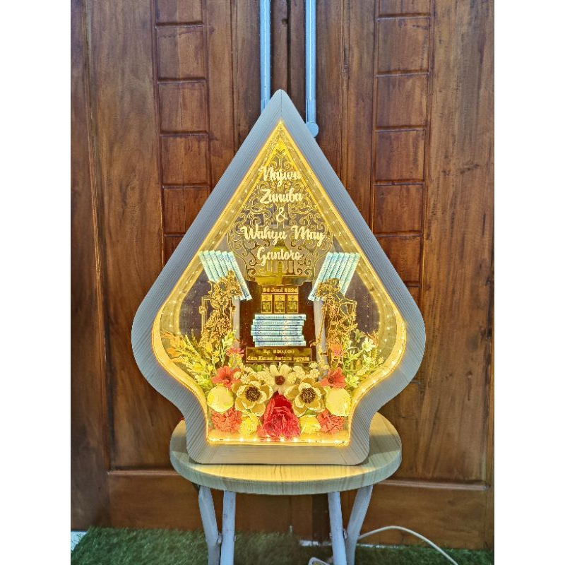 Jual 1 HARI JADI Mahar Gunungan Wayang ukuran 35x45 cm mahar gunungan ...