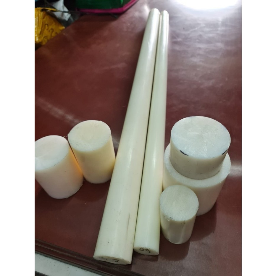 Jual Nylon batangan 90mm x 10cm / AS PE Rod Polyethylene Putih | Shopee Indonesia