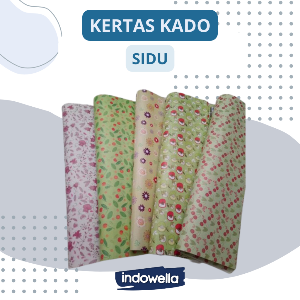 Jual KERTAS KADO SIDU / KERTAS BUNGKUS MOTIF / WARNA FANCY - MOTIF ...