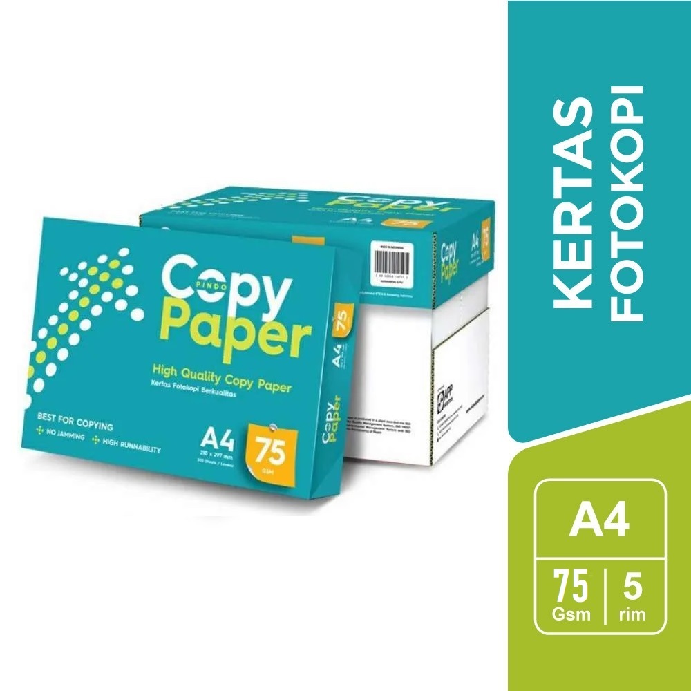 Jual (GOSEND/GRAB) Kertas HVS A4 , F4 75Gram PaperOne / Kertas Hvs Copy Paper / Kertas Fotocopy ...
