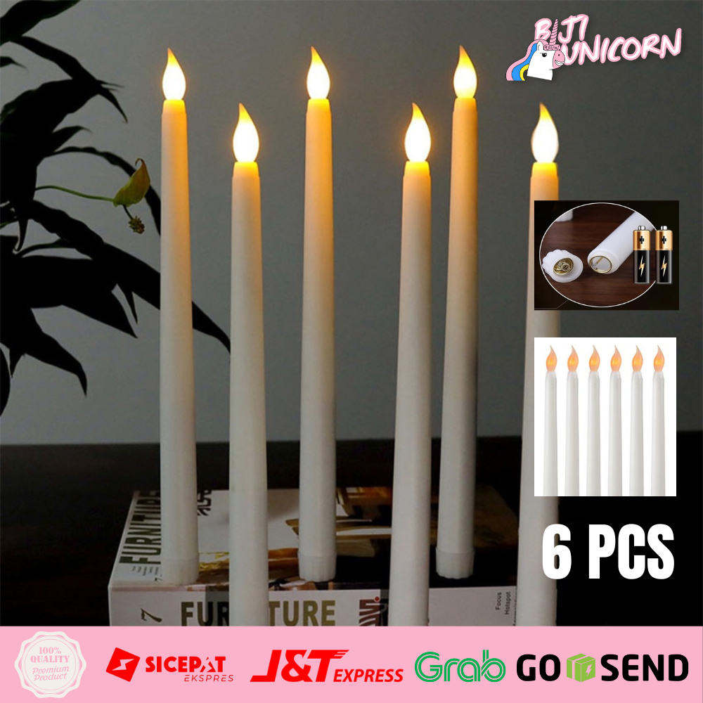 Jual 6PCS Lilin LED - Lilin Baterai Panjang - Lampu Elektrik Lilin ...