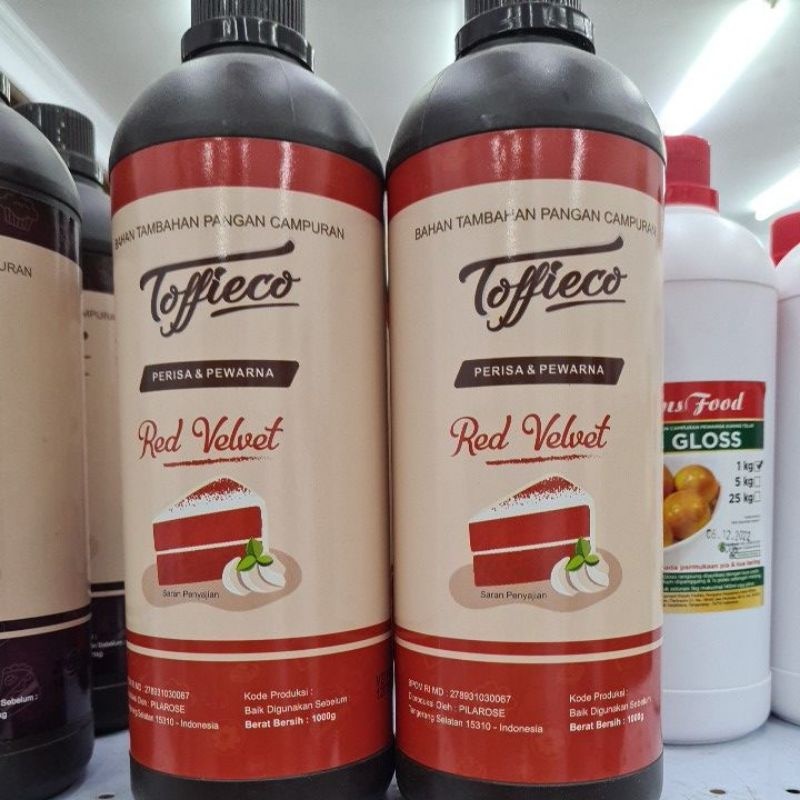 Jual Toffieco Red Velvet Pasta 1 liter | Shopee Indonesia