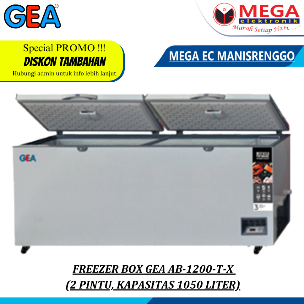 Jual Freezer Box GEA AB-1200-T-X (2 Pintu, KAPASITAS 1050 Liter ...