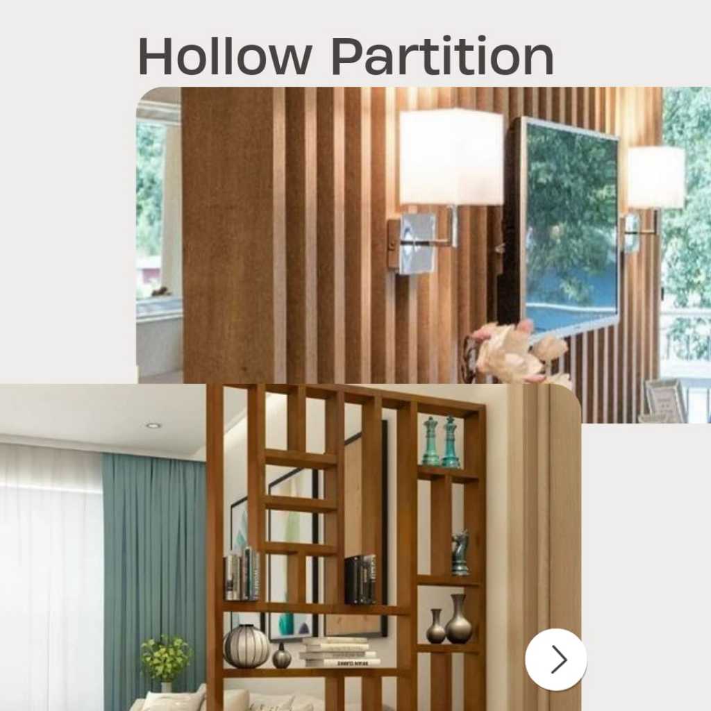 Jual Panel Kisi Partisi WPC Hollow / Pembatas Ruangan Indoor | Shopee ...
