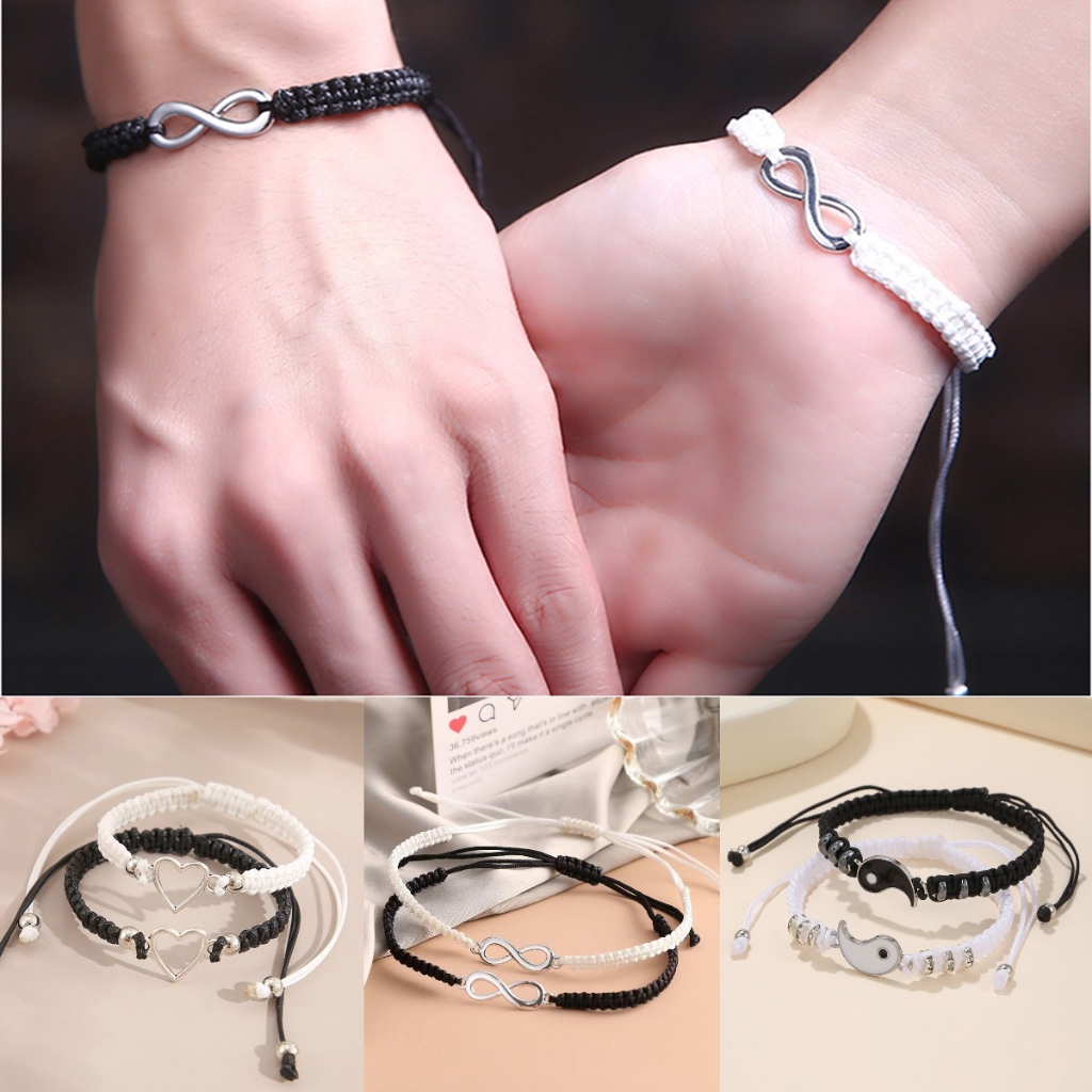 Jual COD Gelang Couple Gelang Sepasang infinity Couple Love Kupu-kupu ...