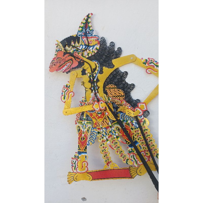 Jual wayang kulit patih sabrangan / wayang asli / bukan wayang kertas ...