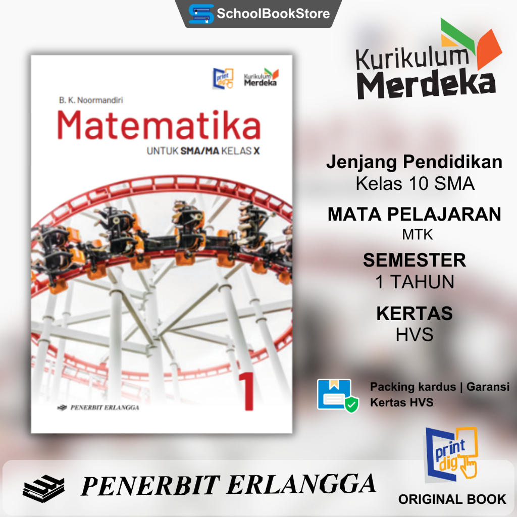 Jual BUKU PAKET SISWA MATEMATIKA KELAS KLS 1 X 10 SMA KURIKULUM MERDEKA TERBARU Buku Sekolah ...