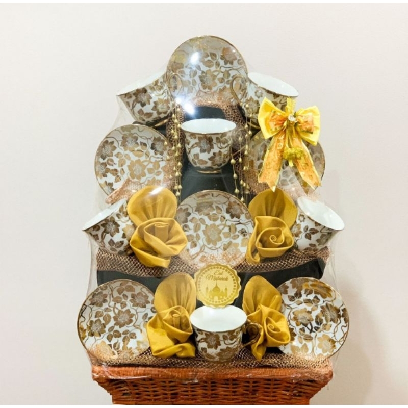 Jual KERAMIK GELAS TEKO PIRING | PAKET | PARSEL | PARCEL | LEBARAN ...