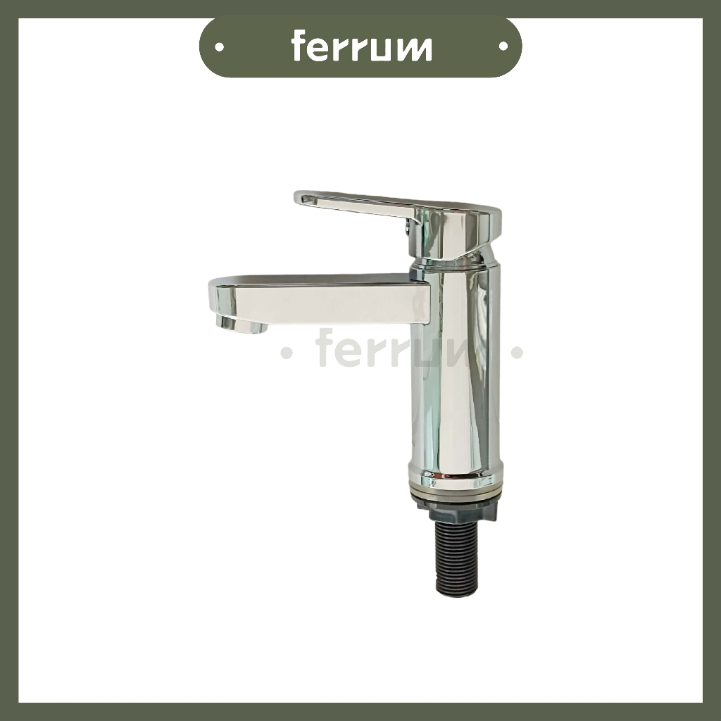 Jual [ FERRUM ] Kran Wastafel Keran Cuci Tangan Kran Air PVC Soligen W-19 Chrome Dan Putih ...