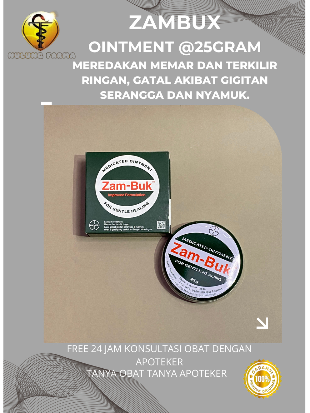 Jual ZAMBUK MEDICATED OINTMENT 25 GRAM / ZAM-BUK 25GR ORIGINAL | Shopee ...