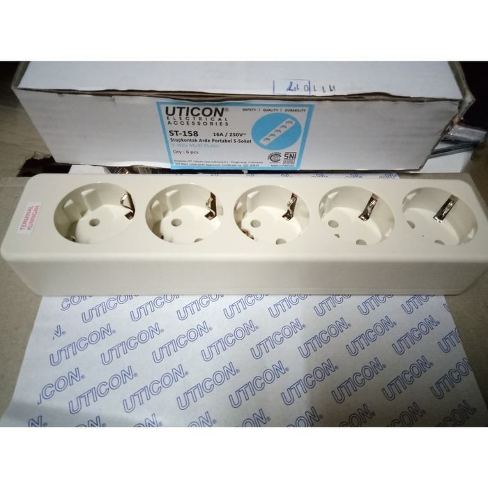 Jual Stop Kontak UTICON Stop Arde 2/3/4/5/ Lubang | Shopee Indonesia