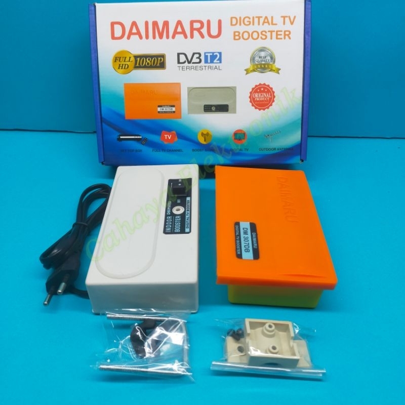 Jual Booster Antena Tv Analog Digital Daimaru Komplit / Boster Antena ...