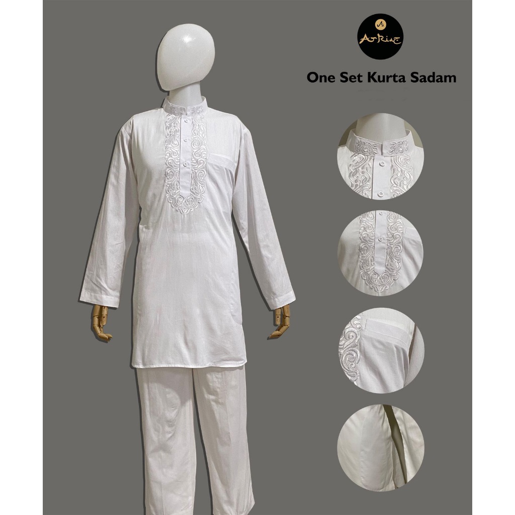 Jual Pakaian Muslim Pria Setelan Baju Pakistan Ar Riaz ( Size M, L, XL ...