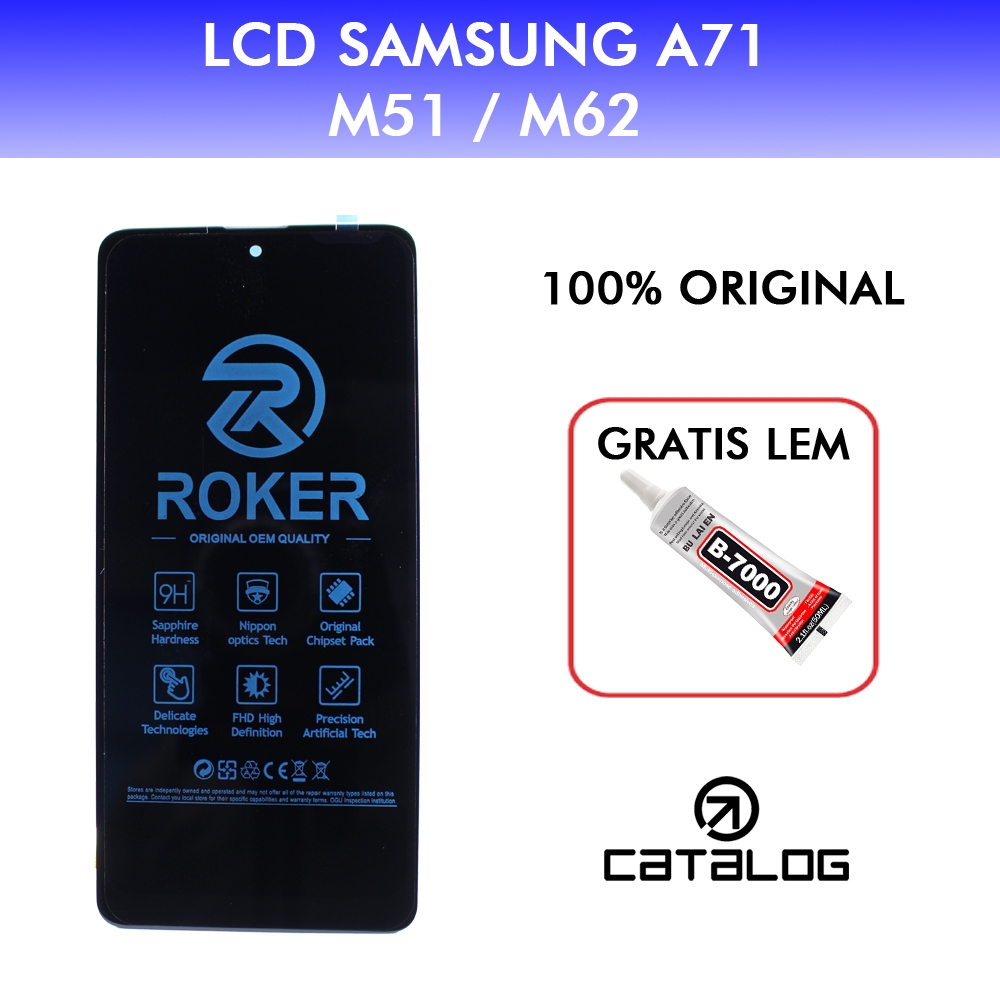 Jual ORIGINAL ROKER LCD SAMSUNG A71 / M51 / M62 FULLSET | Shopee Indonesia