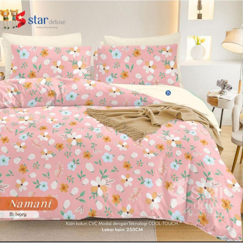 Jual Sprei Katun Cvc Lokal Premium Motif Namani merk star bunga kecil ...