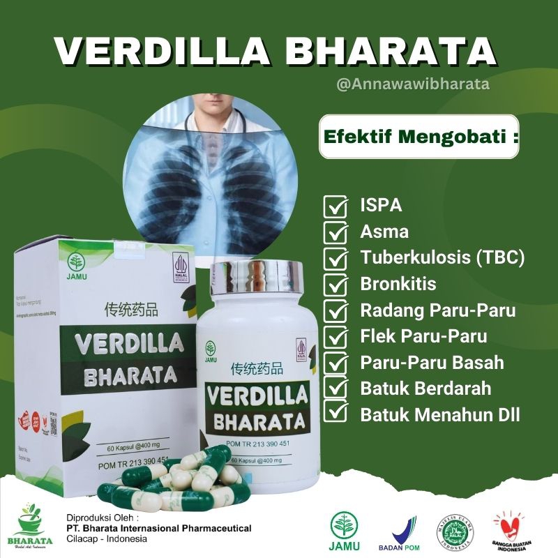 Jual Verdilla Bharata Obat Paru Paru Tbc Asma Paling Ampuh Kemasan 500g ...