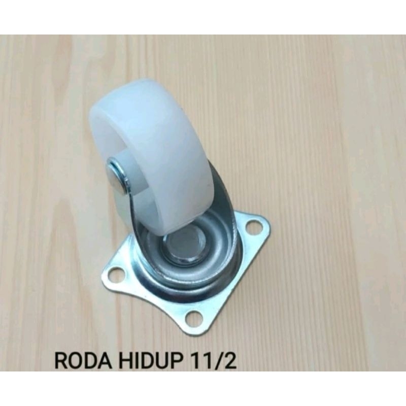 Jual Roda Plastik Putih Hidup/Roda 1 1/2 Lemari Eatalase Nakas | Shopee ...