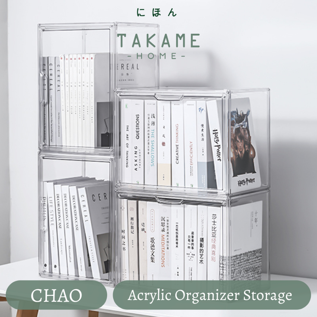 Jual |TAKAME|CHAO Organizer Buku Transparan Container Multifungsi ...