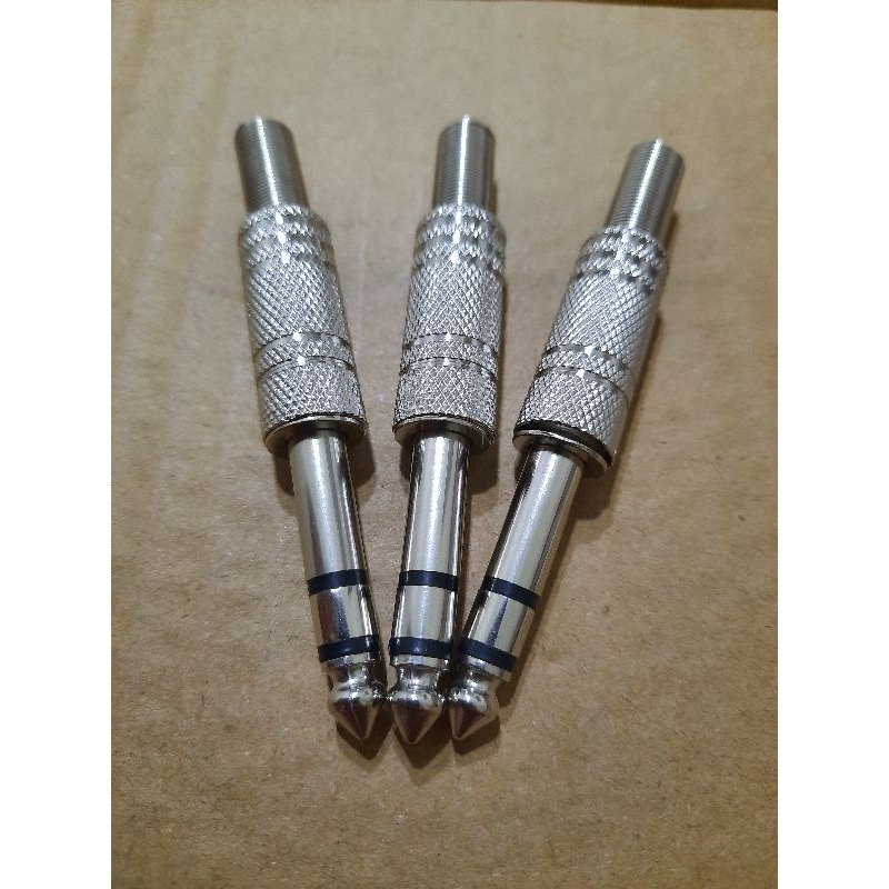 Jual Jack Akai Mono Stereo L Silver Besi - Jek Akai TRS Stereo | Shopee Indonesia