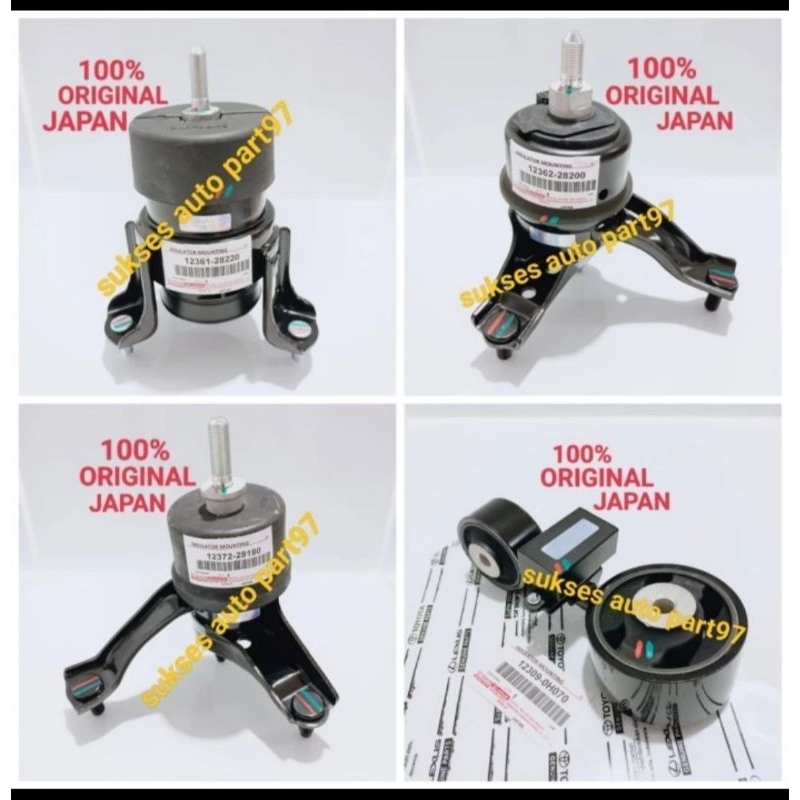 Jual engine mounting full set Toyota Camry ACV40 2400cc 2007-2012 ...